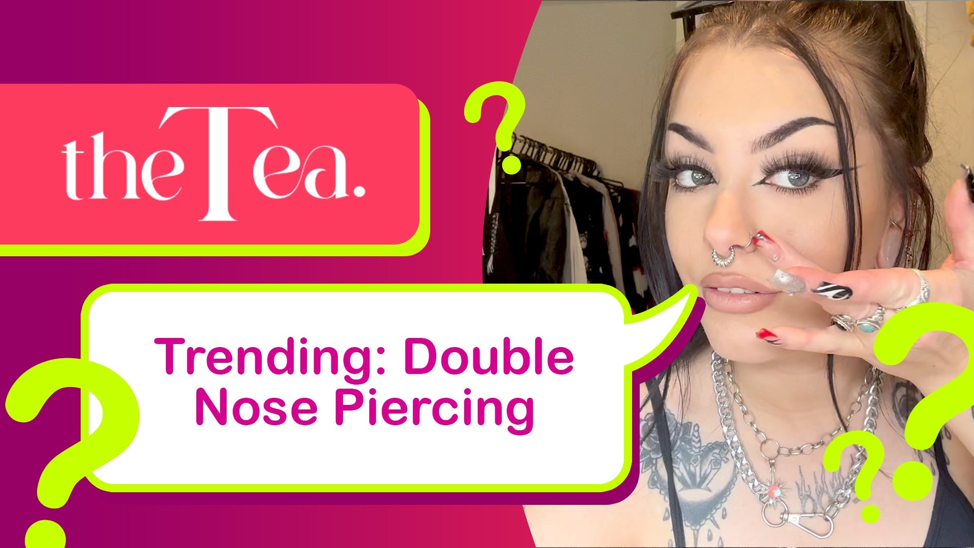 The Tea: Trending - Double Nose Piercing