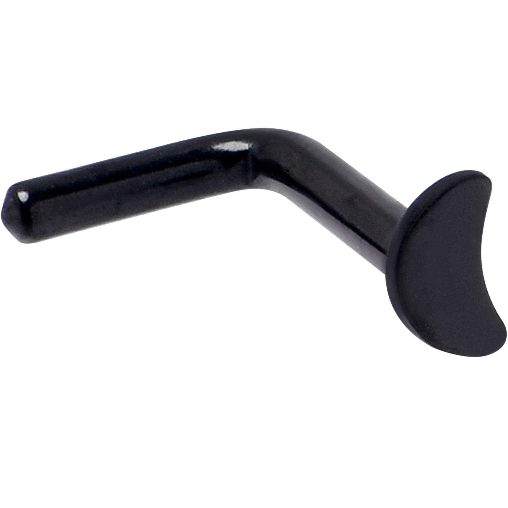18 Gauge 1/4 Black ASTM F-136 Implant Grade Titanium Moon End L Shape