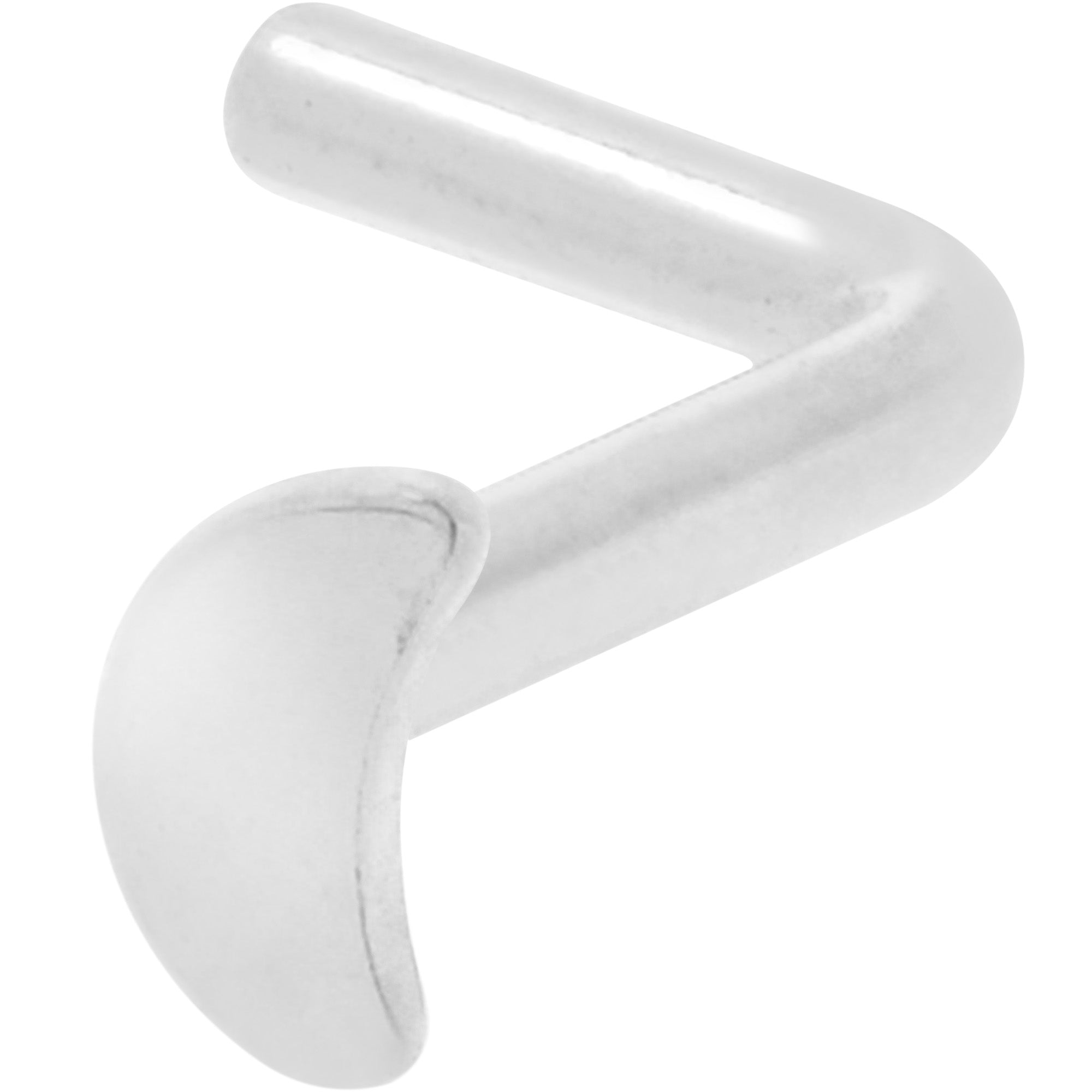 18 Gauge 1/4 ASTM F-136 Implant Grade Titanium Moon End L Shape Nose R