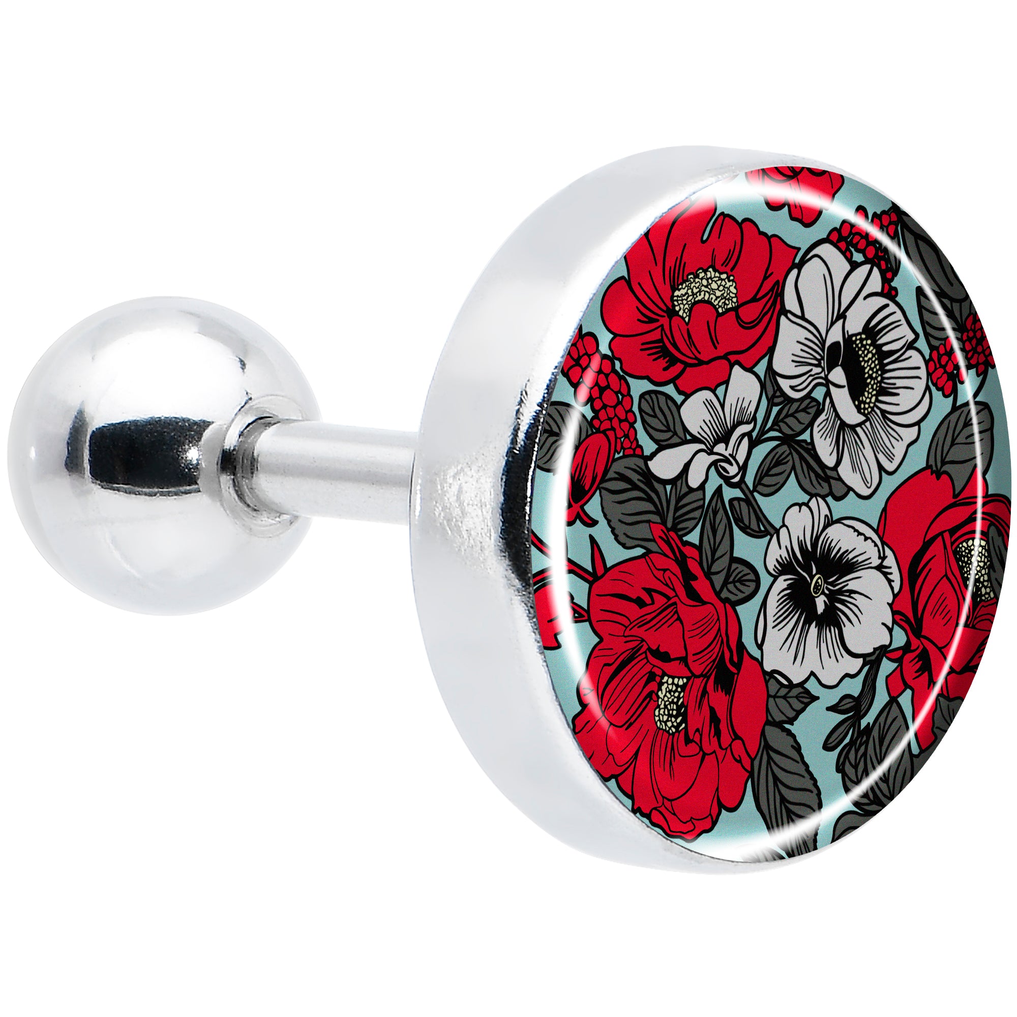 16 Gauge 1/4 Blossom Creation Vibrant Bloom of Flowers Cartilage Earri