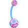 Bioplast Blue Pink Maracas Belly Ring