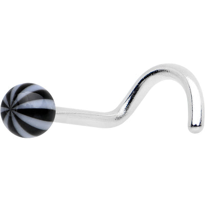 Midnight Acrylic Beach Ball Nose Ring