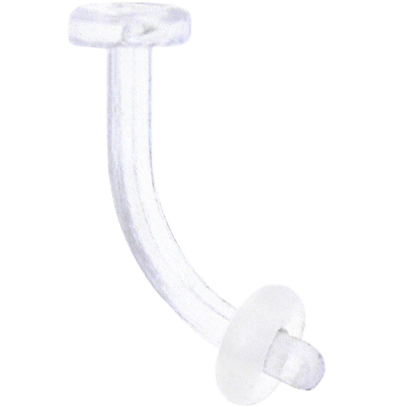 14 Gauge Bioplast Curved Barbell Retainer 3/8