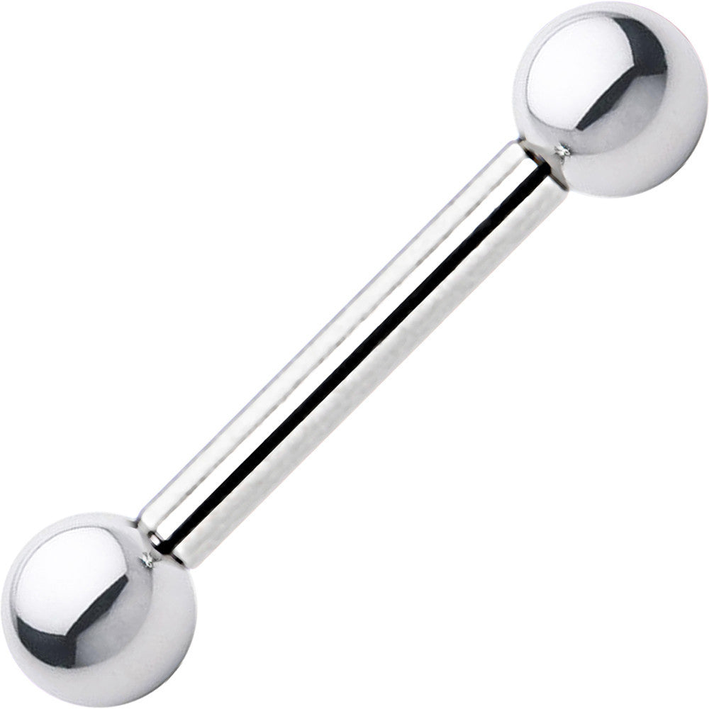 10G Straight Stainless Steel Barbell 5/8 6mm