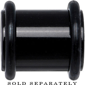 00 Gauge Black Acrylic Plug – BodyCandy