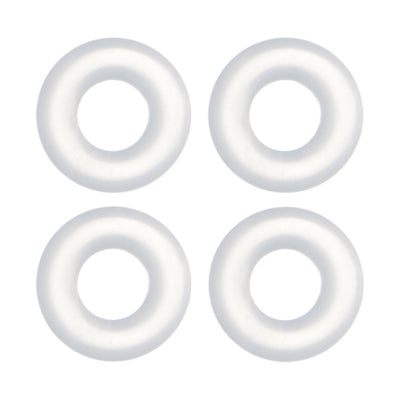 8 Gauge Clear Rubber O-Ring 4-Pack