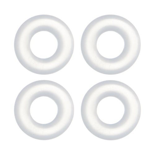 8 Gauge Clear Rubber O-Ring 4-Pack