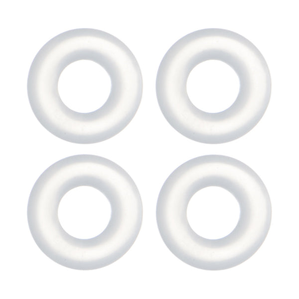 8 Gauge Clear Rubber O-Ring 4-Pack