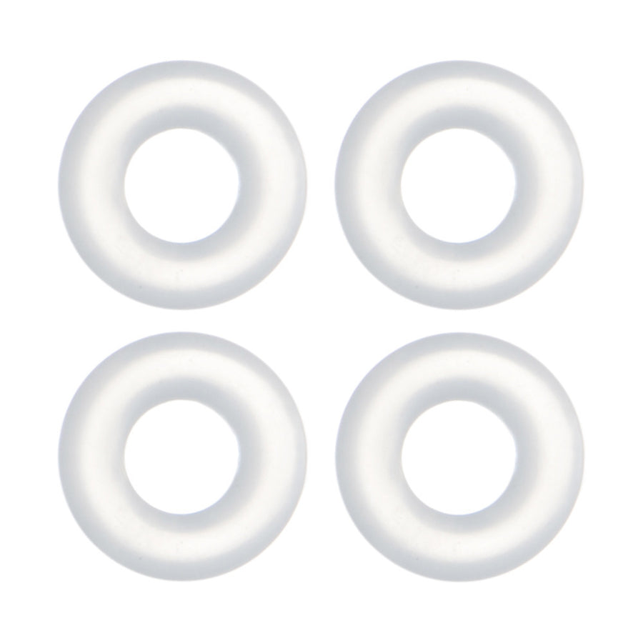 8 Gauge Clear Rubber O-Ring 4-Pack