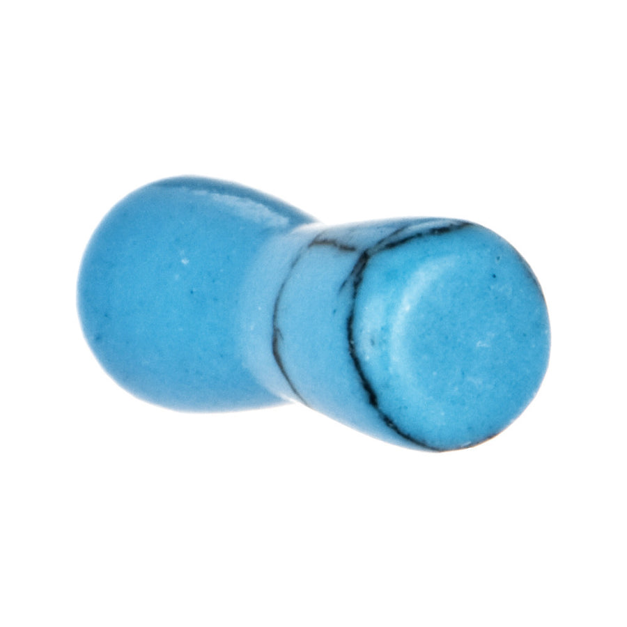 8 Gauge Turquoise Natural Stone Saddle Plug