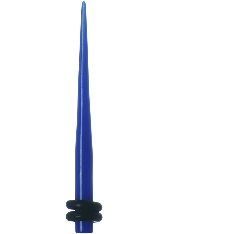 8 Gauge Dark Blue Acrylic Taper