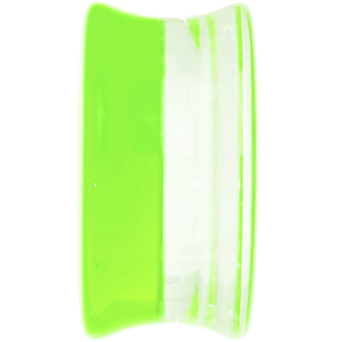 18mm Green Neon Glitter Saddle Plug – BodyCandy