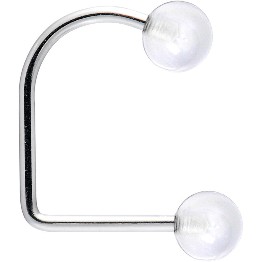 16 Gauge Clear Acrylic Ball Lippy Loop Labret