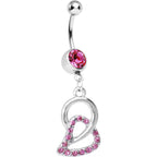 Loves Chain Pink Circle Belly Ring