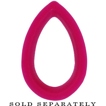 20.5mm Purple Teardrop Silicone Flexible Tunnel – BodyCandy