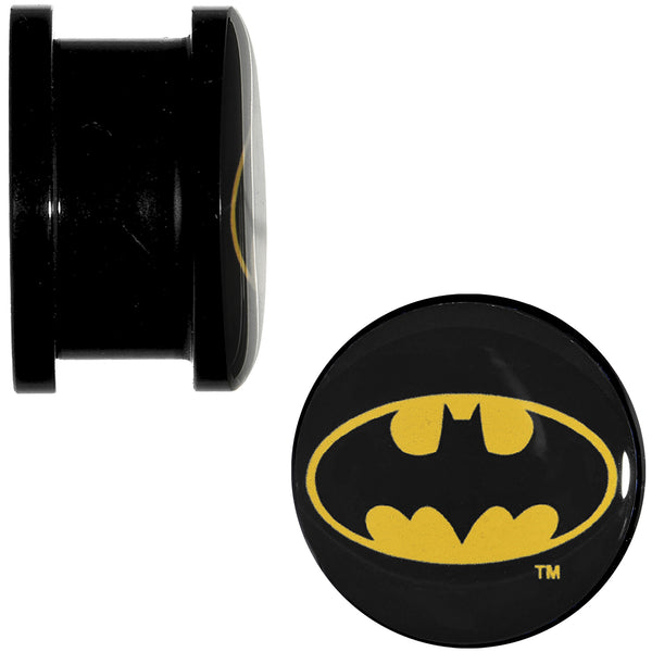 5/8 Black Acrylic Batman Logo Screw Fit Plug Set – BodyCandy