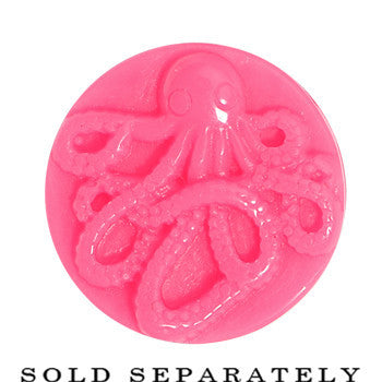 9/16 Pink Acrylic Octopus Plug – BodyCandy