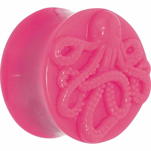 20mm Pink Acrylic Octopus Plug
