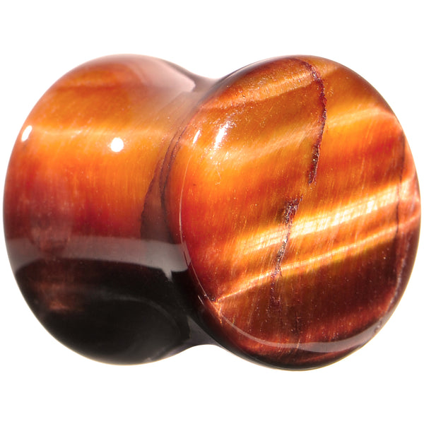 7/16 Red Tiger Eye Natural Stone Plug Set – BodyCandy