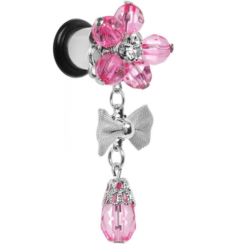 Steel Pink Flower Mesh Bow Dangle Plug Sizes 5mm to 12mm – BodyCandy