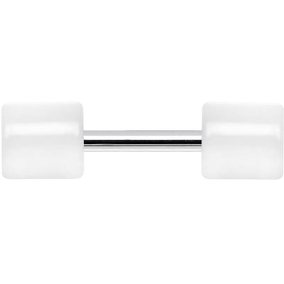 White Acrylic Cheater Plug Looks Like 6 Gauge