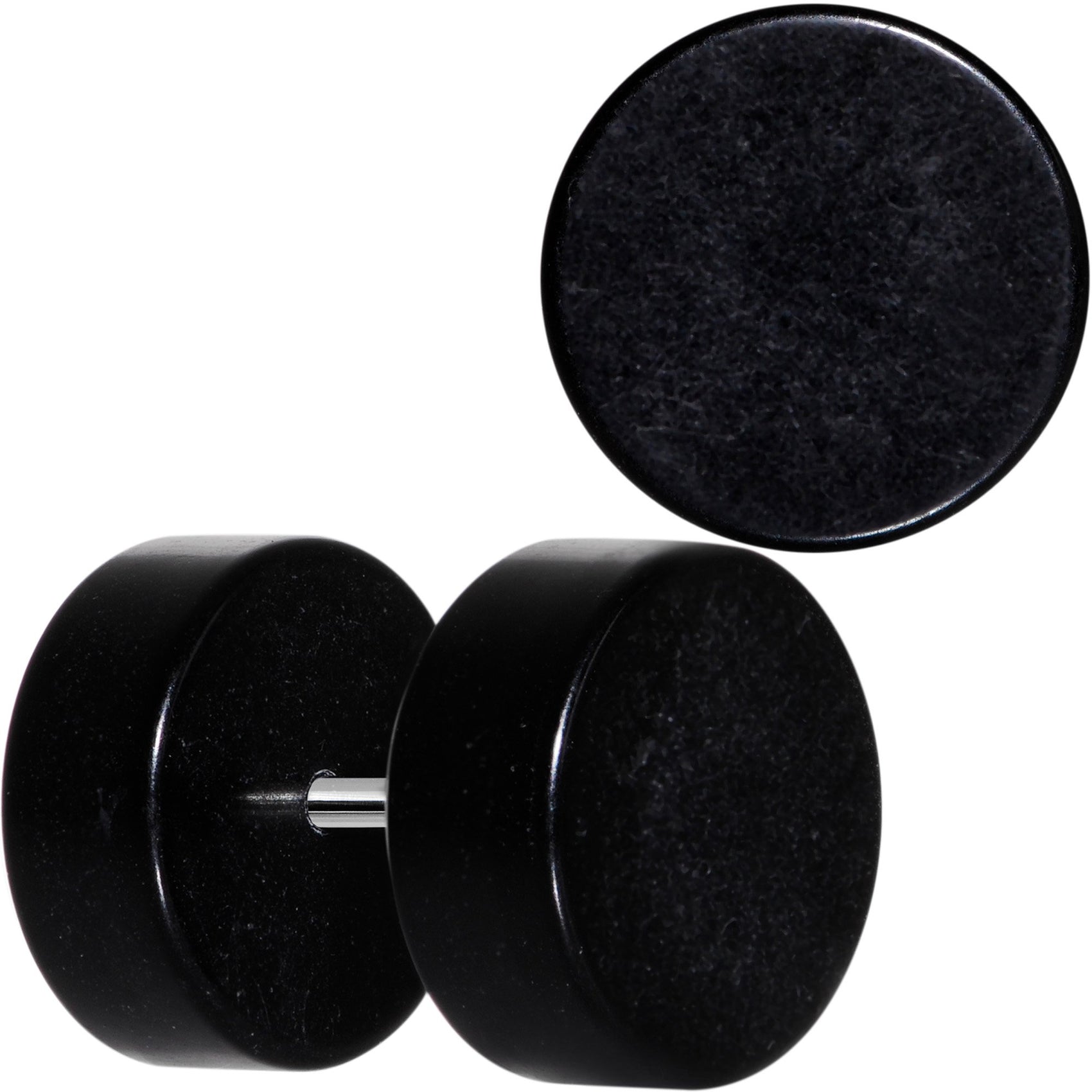 Black Acrylic Cheater Plug Set Looks Like 00 Gauge