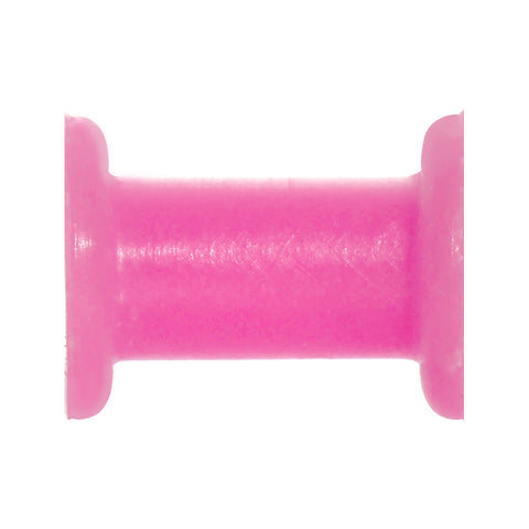 6 Gauge Neon Pink Silicone Glow in the Dark Double Flare Tunnel – BodyCandy