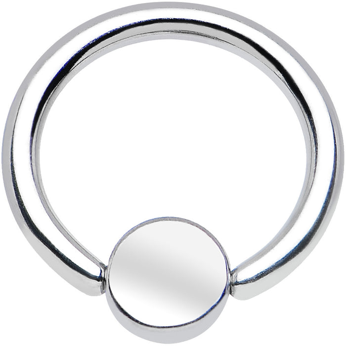 16 Gauge 5/16 BCR Steel Captive Ring 4mm Flat Disc