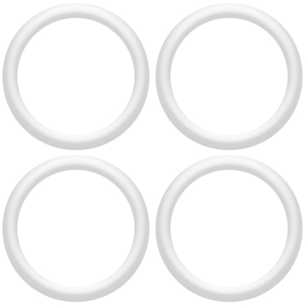 5/8 Clear Rubber O-Ring 4-Pack