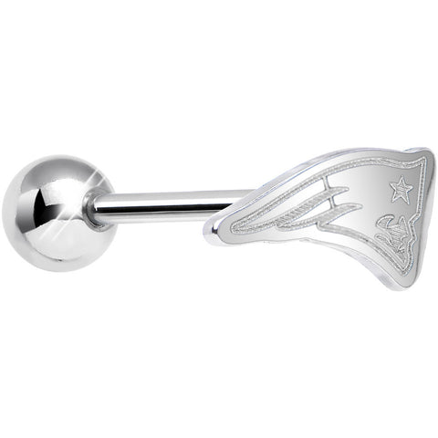 Officially Licensed NFL Cut Out New England Patriots Tongue Ring ...