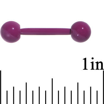 14 Gauge 1/2 Purple Ceramic Coated Nipple Barbell Set – BodyCandy