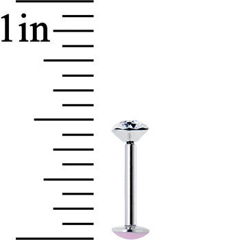 16 Gauge 5/16 Handmade Labret Created with Crystals 4mm – BodyCandy