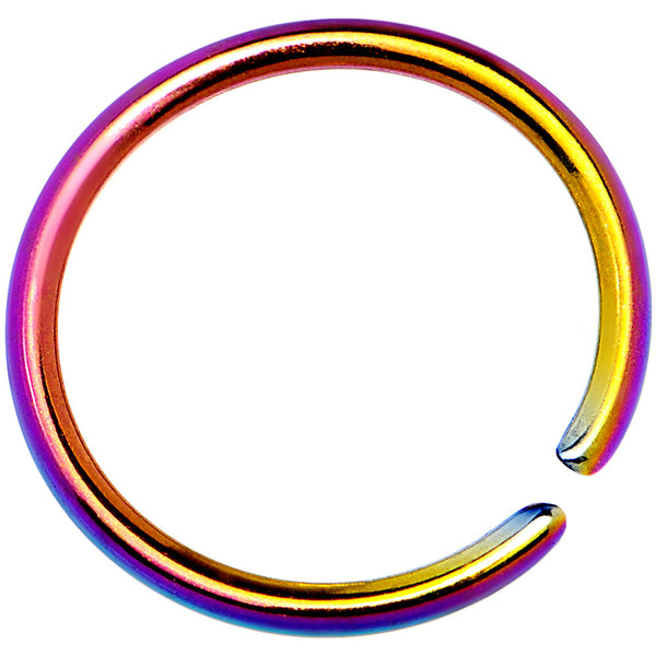 20 Gauge 5/16 Rainbow Anodized Annealed Steel Seamless Circular Ring ...