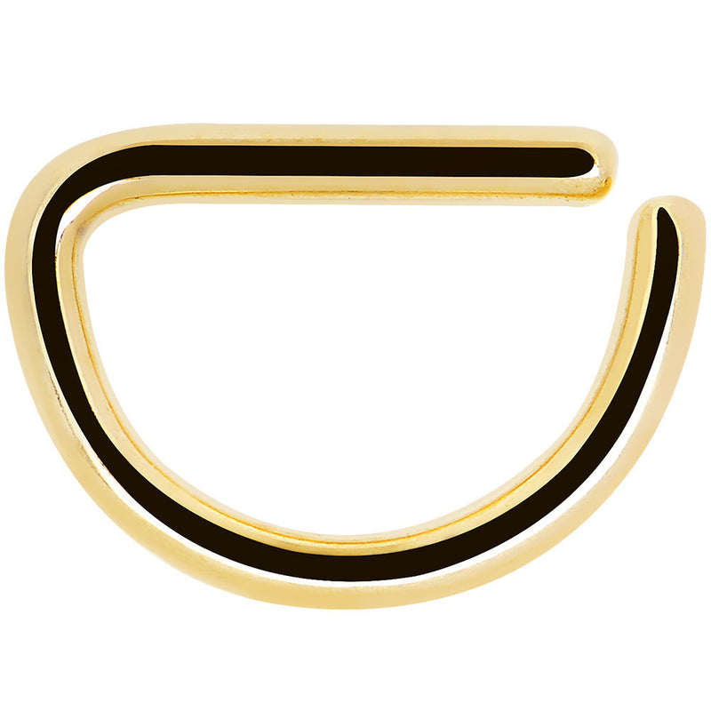 16 Gauge 5/16 Classic Gold Anodized Titanium Annealed Steel Ring