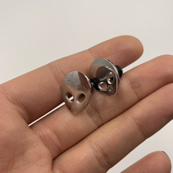 Steel Space Alien Single Flare Plug Set – BodyCandy