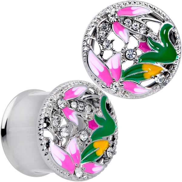 Clear Gem Exotic Garden Flower Double Flare Plug Set – BodyCandy