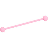 14 Gauge Petal Pink Matte Industrial Barbell 38mm