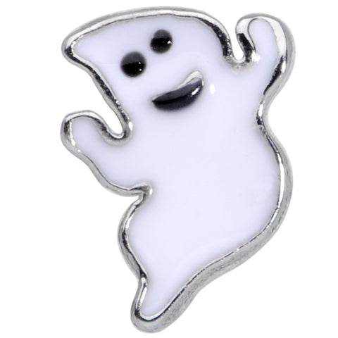 20 Gauge 7mm Happy Ghost Halloween L Shaped Nose Ring – BodyCandy