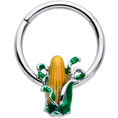 16 Gauge 3/8 Summer Corn On The Cob Hinged Segment Ring – BodyCandy