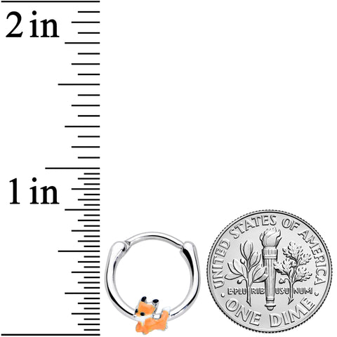 16 Gauge 3/8 Cute Fall Fox Cartilage Clicker – BodyCandy