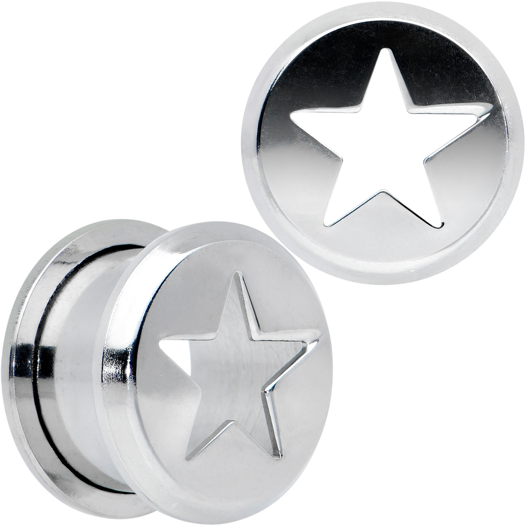 1/2 Star Tunnel Screw Fit Plug Set