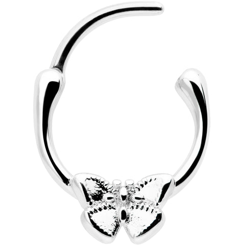 16 Gauge 5/16 Simple Textured Butterfly Cartilage Clicker – BodyCandy