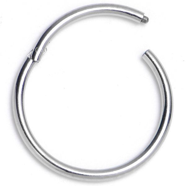 20 Gauge 9mm 316L Surgical Steel Precision Hinged Segment Hoop – BodyCandy