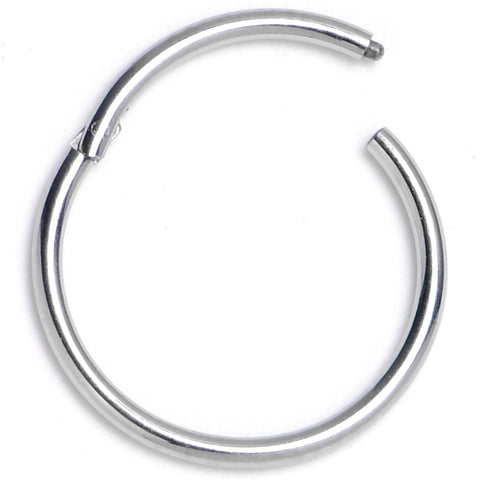 20 Gauge 9mm 316L Surgical Steel Precision Hinged Segment Hoop – BodyCandy