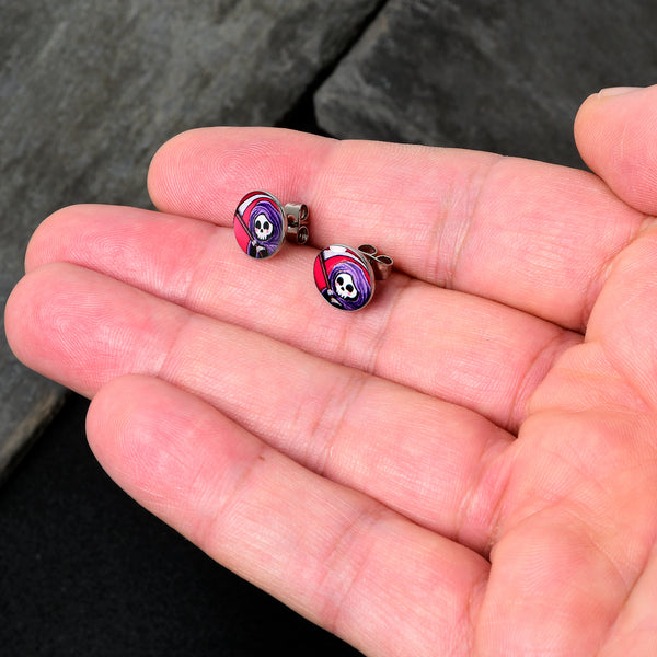 Grim Reaper Stud Earrings – BodyCandy