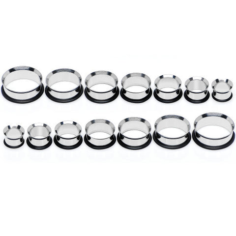 1/2 inch to 1 inch Seven Piece Steel Ear Stretching Tunnel Kit Set of ...