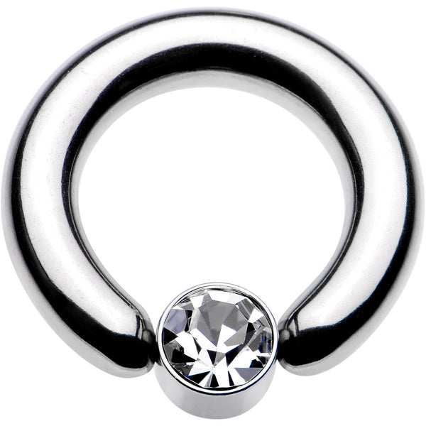 6 Gauge 1/2 Clear Gem 6mm Disc BCR Captive Ring – BodyCandy