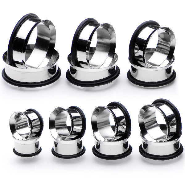 1/2 inch to 1 inch Seven Piece Steel Ear Stretching Tunnel Kit Set of ...