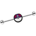 14 Gauge Licensed Pokemon Master Ball Industrial Barbell 35mm